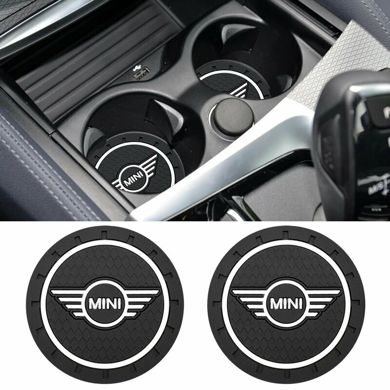 Коврик в подстаканник автомобиля MINI, 2 шт