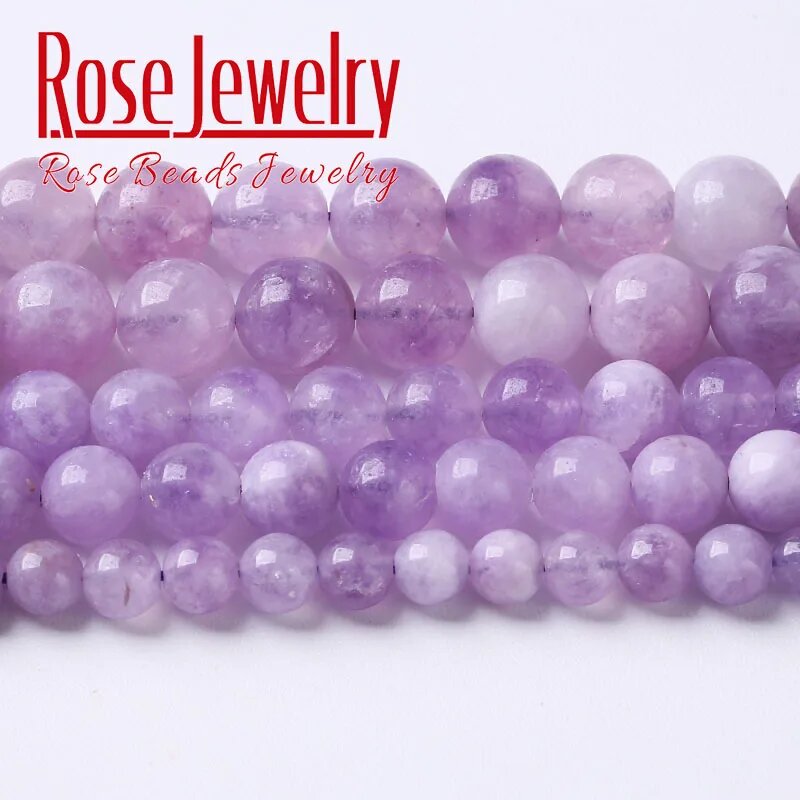 Бусины из синего тигрового глаза Rose and Beads 4-14 мм Фиолетовый, 6mm 60pcs beads, Amethysts Jade