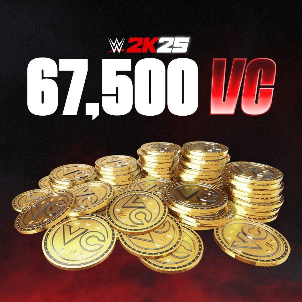 Дополнение WWE 2K25 67,500 Virtual Currency Pack, цифровое издание PlayStation 4 и PlayStation 5, регион Турция / код пополнения баланса
