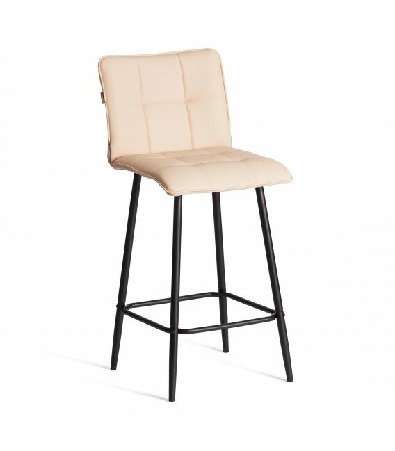 Полубарный стул Bari/Бари экокожа , бежевый, 42х55х99 см