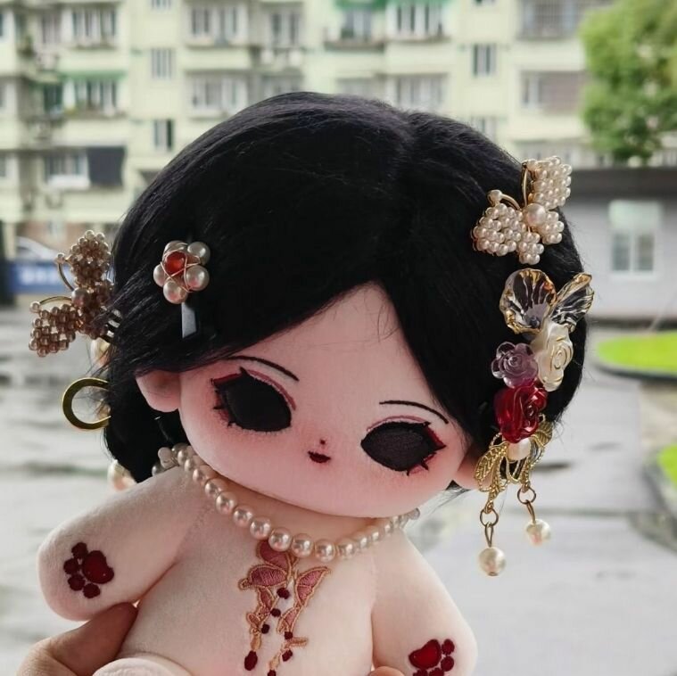 Хлопковые куклы, голые куклы, пятая личность красные бабочки 20 см