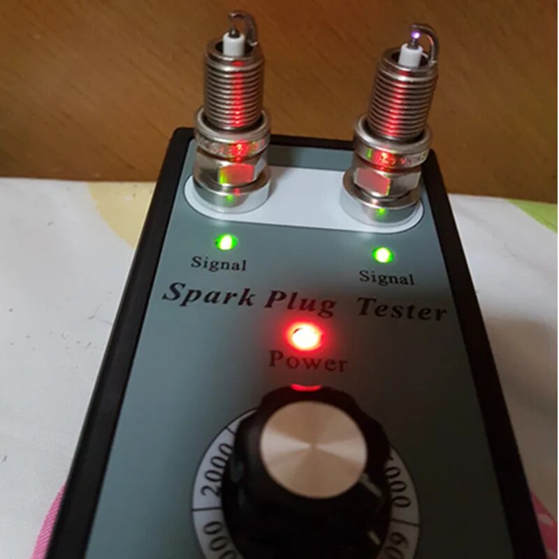Регулируемый тестер искровой свечи с двумя отверстиями, тестер искры, диагностический инструмент для автомобиля, мотоцикла, катушка зажигания, детектор искры