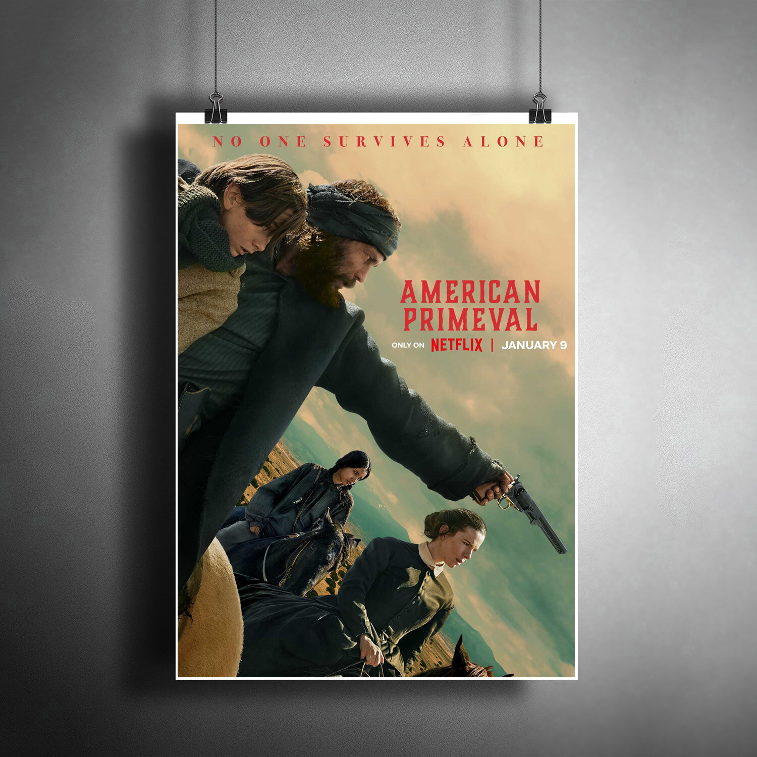 Постер плакат сериал Первозданная Америка / American Primeval A3 (30 x 42 см)