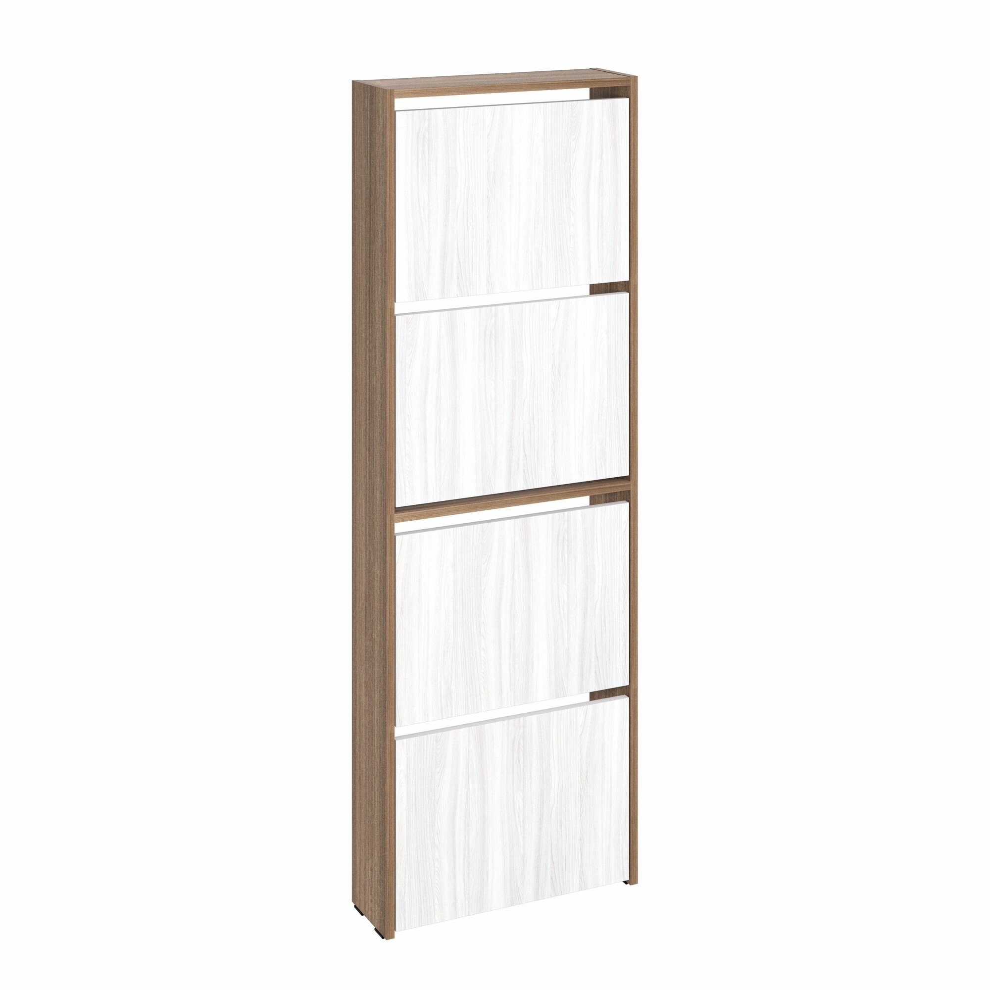 Обувница 4 секц лайт Шимо темный / Шимо светлый/МК (Атмосфера)