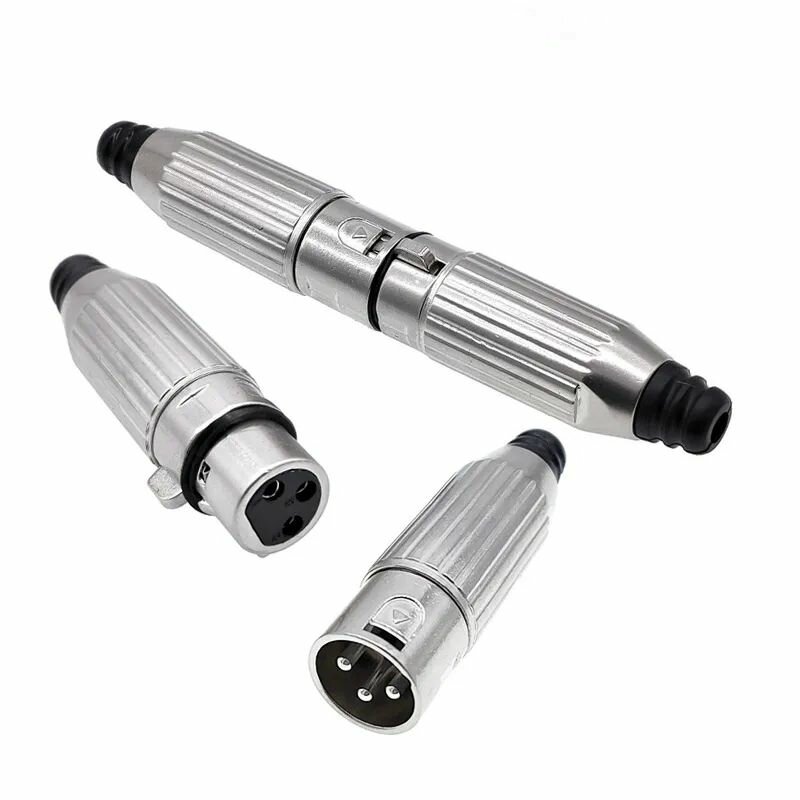 Разъем XLR 3-контактный штекерный разъем для микрофона, аудиоразъем, разъем для динамика