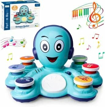 Музыкальные игрушки Осьминог , развивающие игрушки для детей