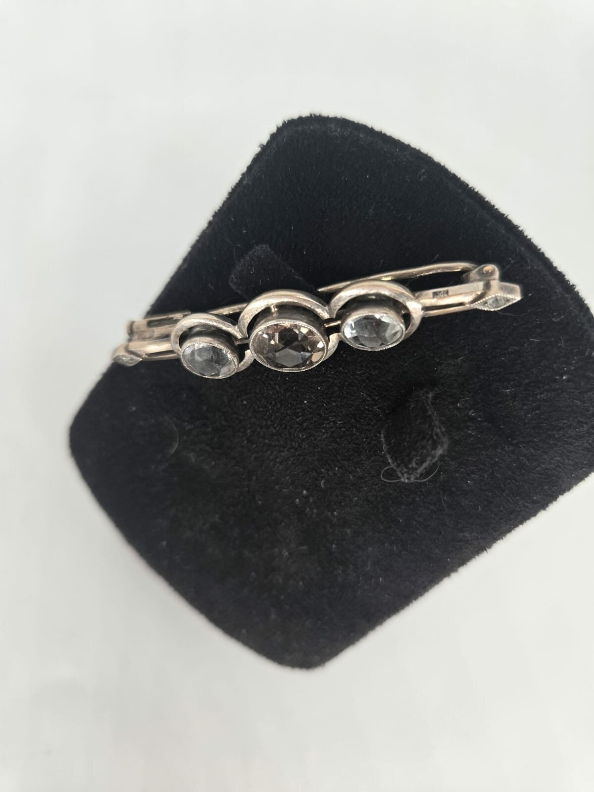 Брошь винтажная советская с камнем, СССР