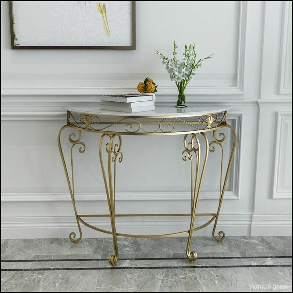 Консольный столик , полукруглая форма