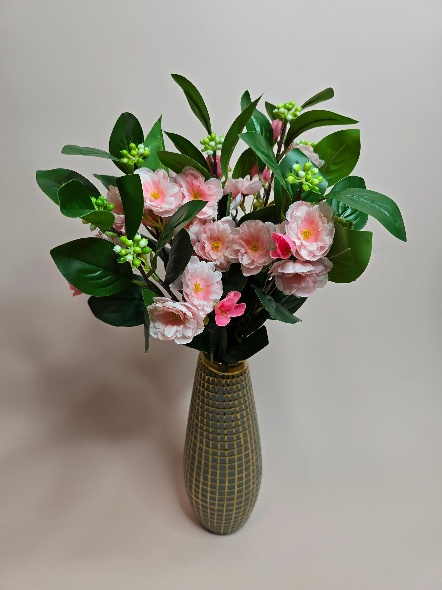 Искусственное растение Holodilova "Азалия", искусственный латекс, текстиль, розовое