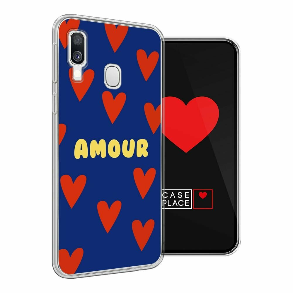 Чехол на Samsung Galaxy A40 / Самсунг Галакси А40 с принтом "Amour art - 14 февраля" — фото 1