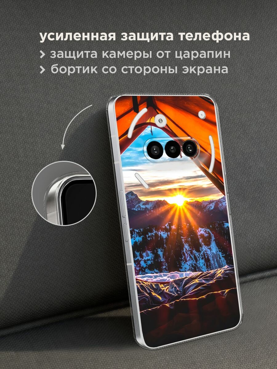 Чехол на Nothing Phone 3a / Нотинг Фон 3а с принтом "Горы 7" — фото 1