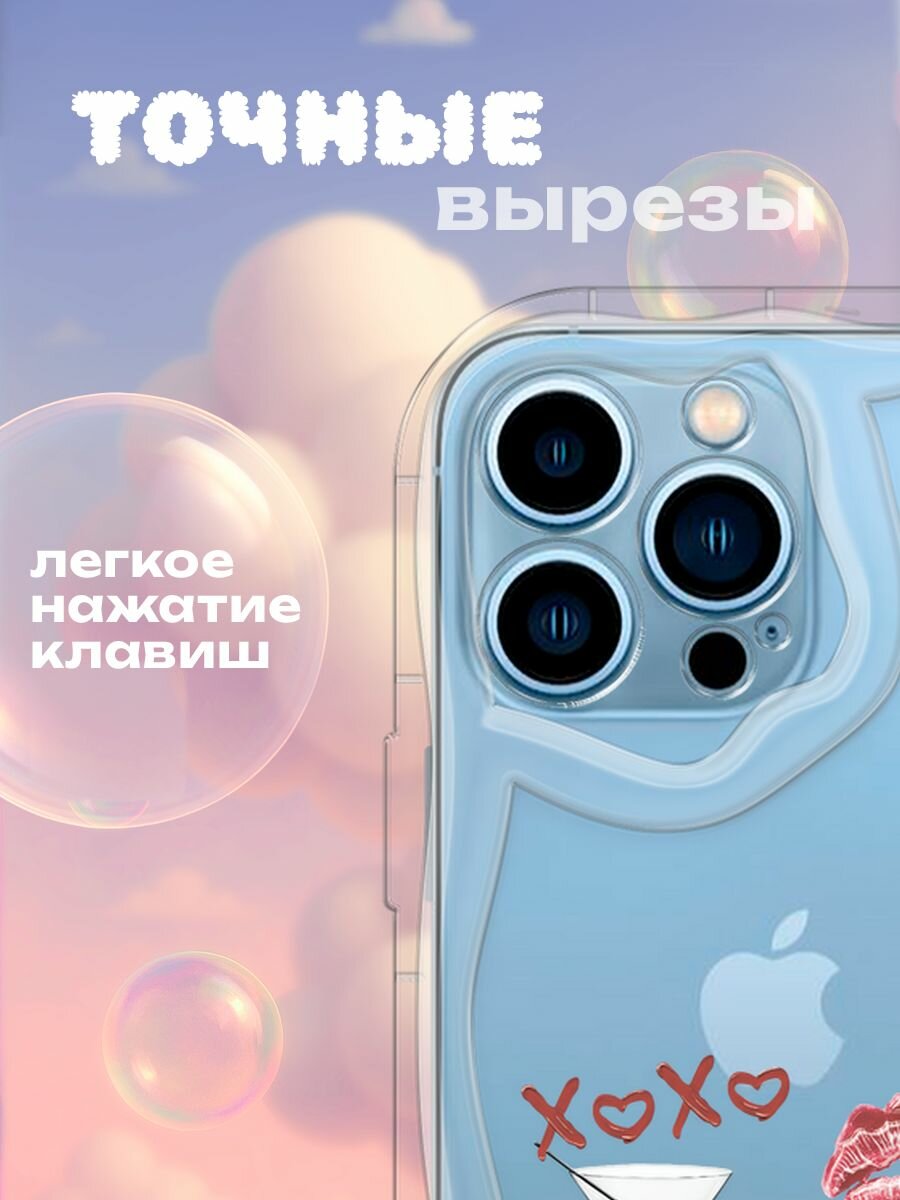 Чехол на Apple iPhone 13 Pro / Айфон 13 Pro с принтом xoxo lucky girl 2 — фото 1