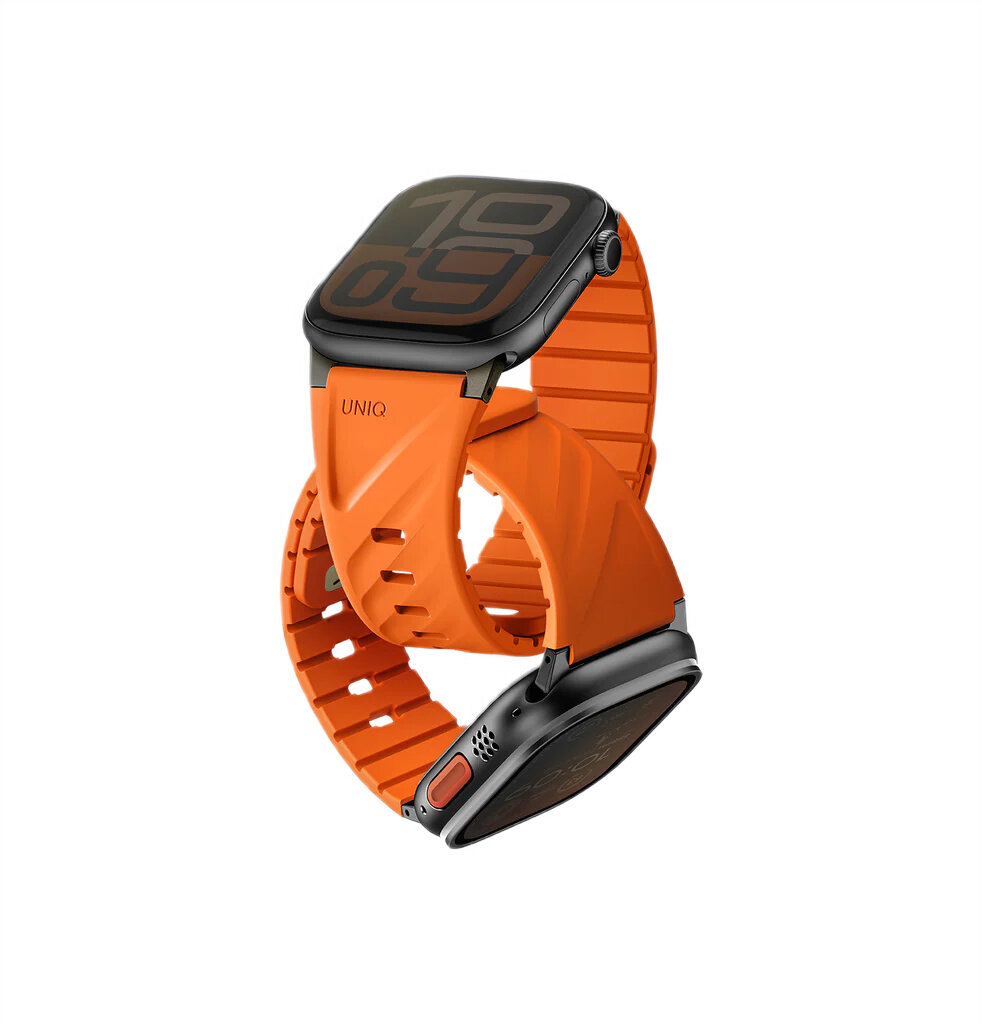 Ремешок Uniq для Apple Watch 40-49 mm FLUO Silicone Rubber Volt Orange