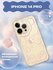 Чехол на Apple iPhone 14 Pro / Айфон 14 Про с принтом "Контурные зайцы"