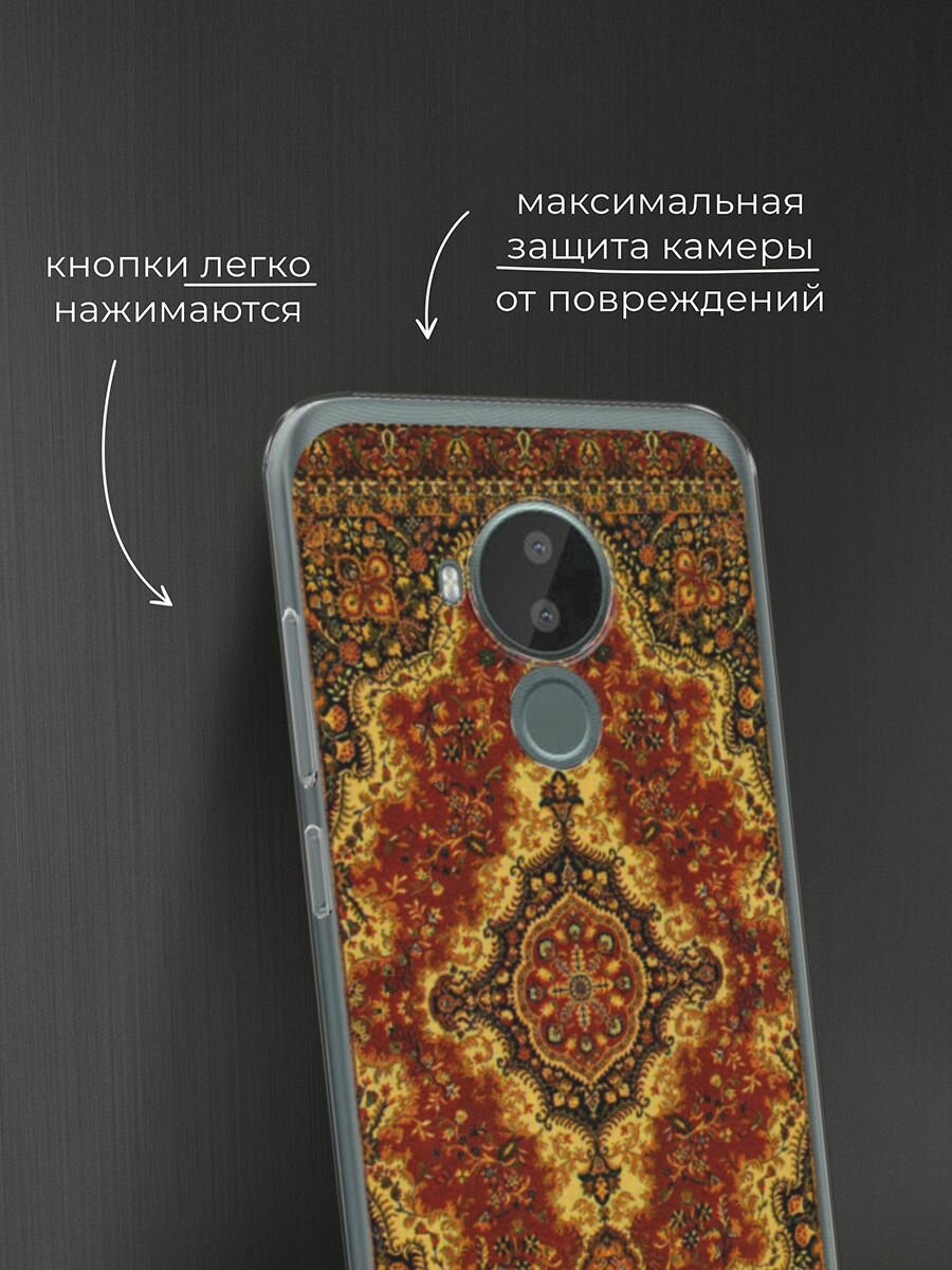 Силиконовый чехол на Nokia C30 / Нокия C30 с принтом "Ковер" — фото 1
