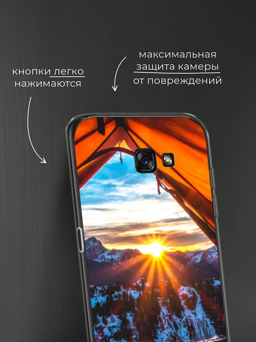 Чехол на Samsung Galaxy A7 2017 / Самсунг Галакси А7 2017 с принтом "Горы 7" — фото 1