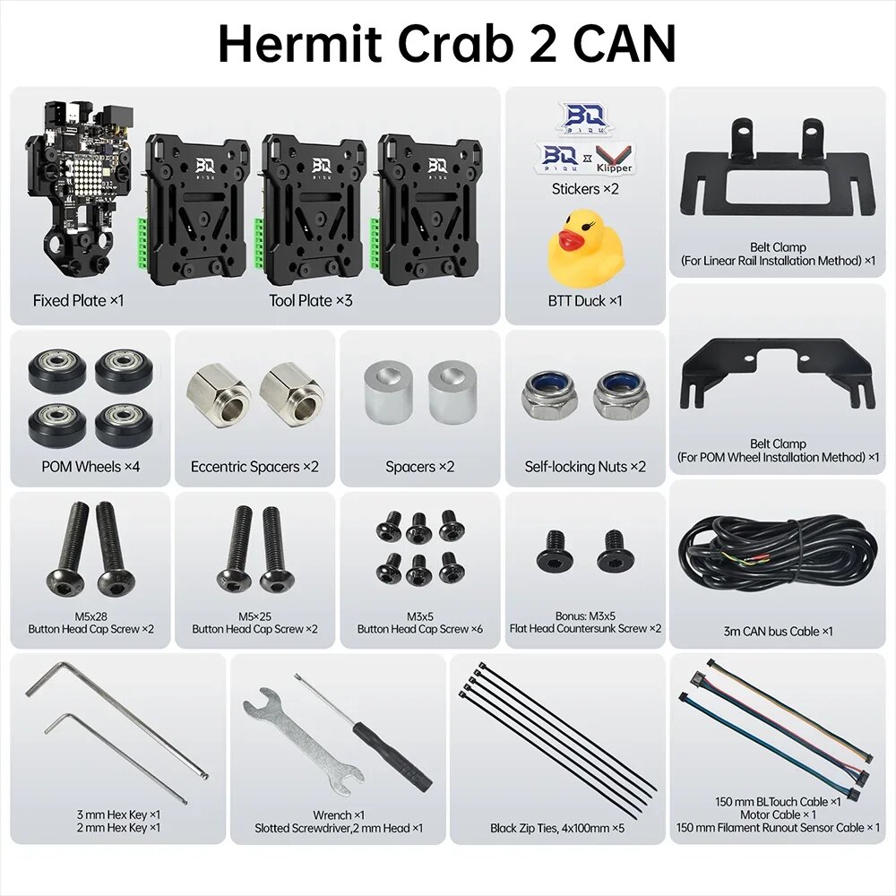 BIQU Hermit Crab CAN V2.0 Головка инструмента для 3D-принтера CAN Version