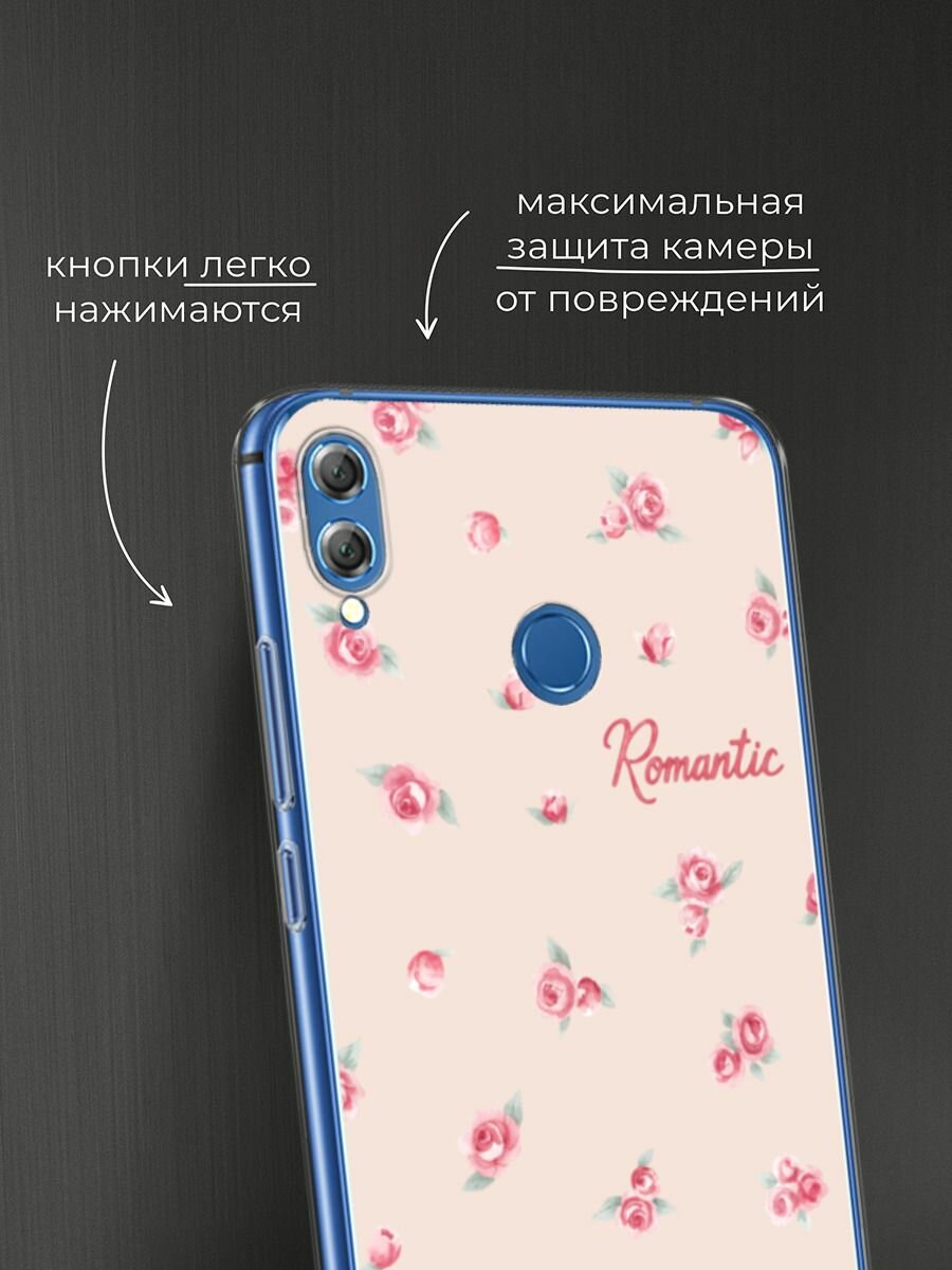 Силиконовый чехол на Honor 8X / Хонор 8Х с принтом "Romantic" — фото 1