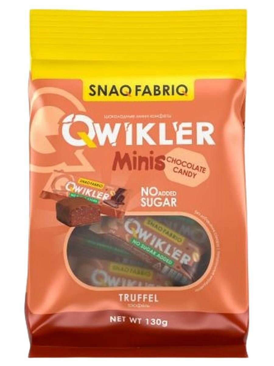 Конфеты без сахара QWIKLER Трюфельный 130 гр.