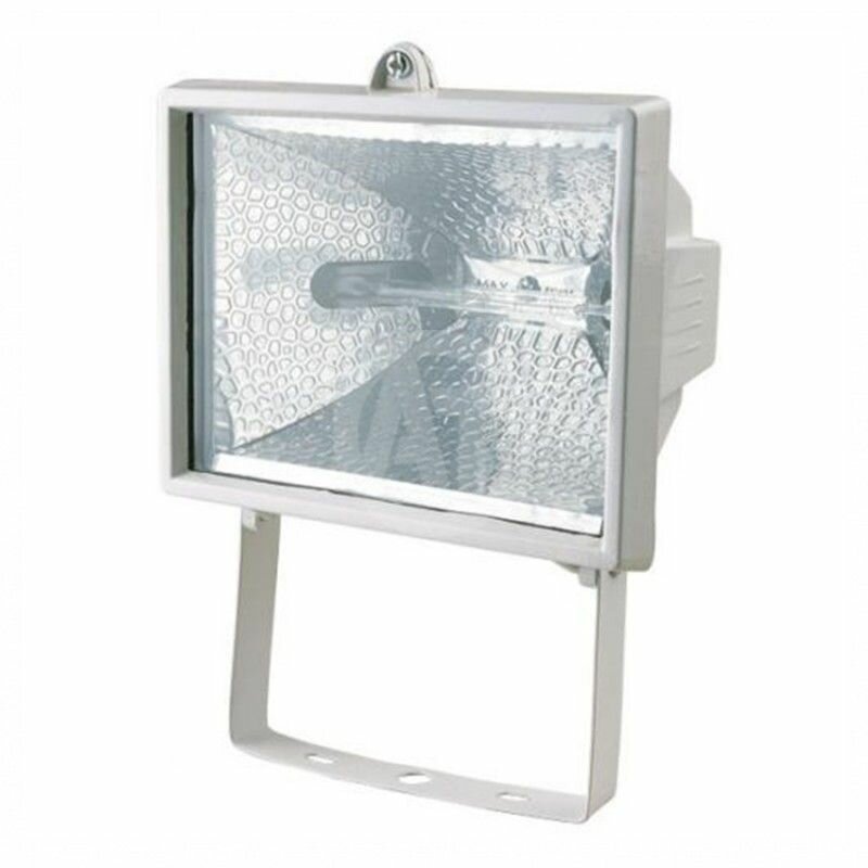 Прожектор галогенный IEK ИО150Д, детектор, белый, IP54, алюминиевый корпус