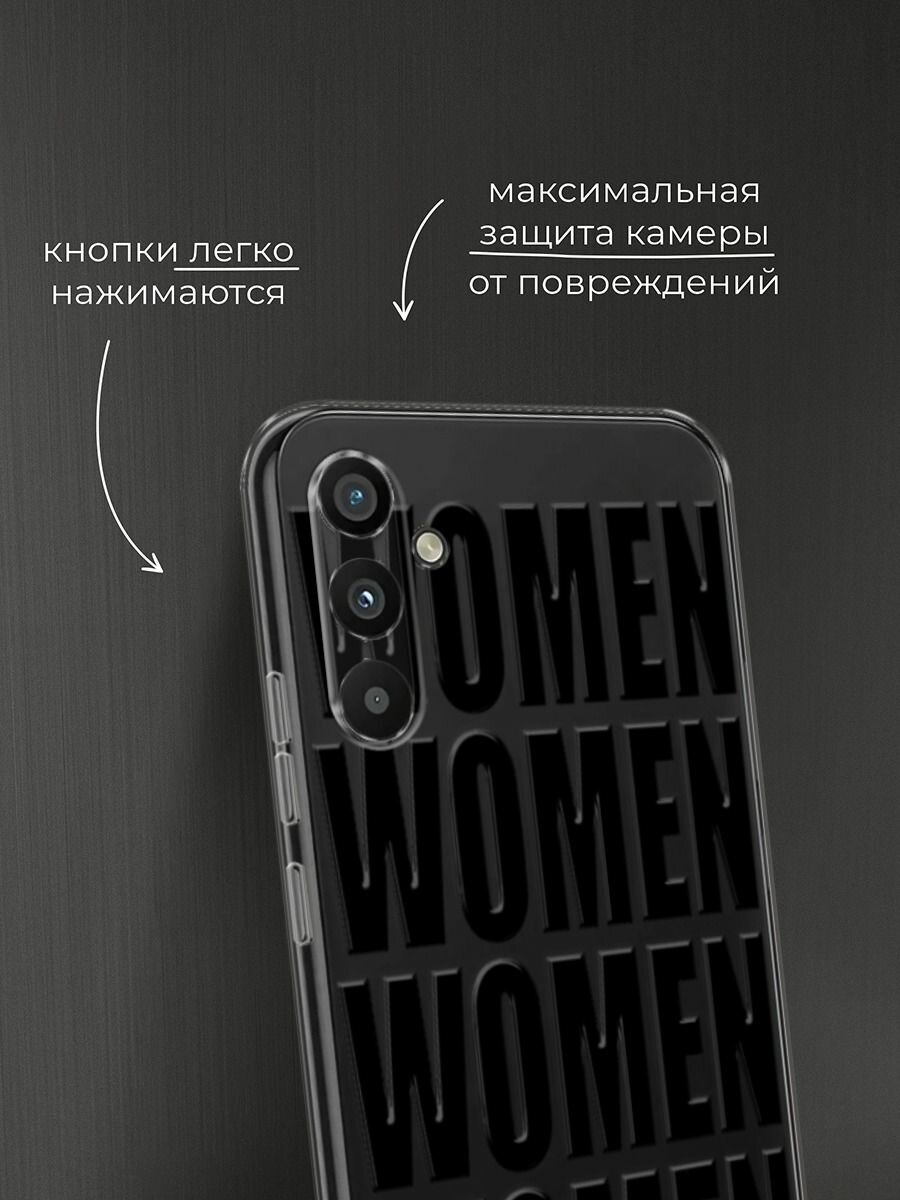 Чехол на Samsung Galaxy A34 / Самсунг A34 с принтом Women black — фото 1