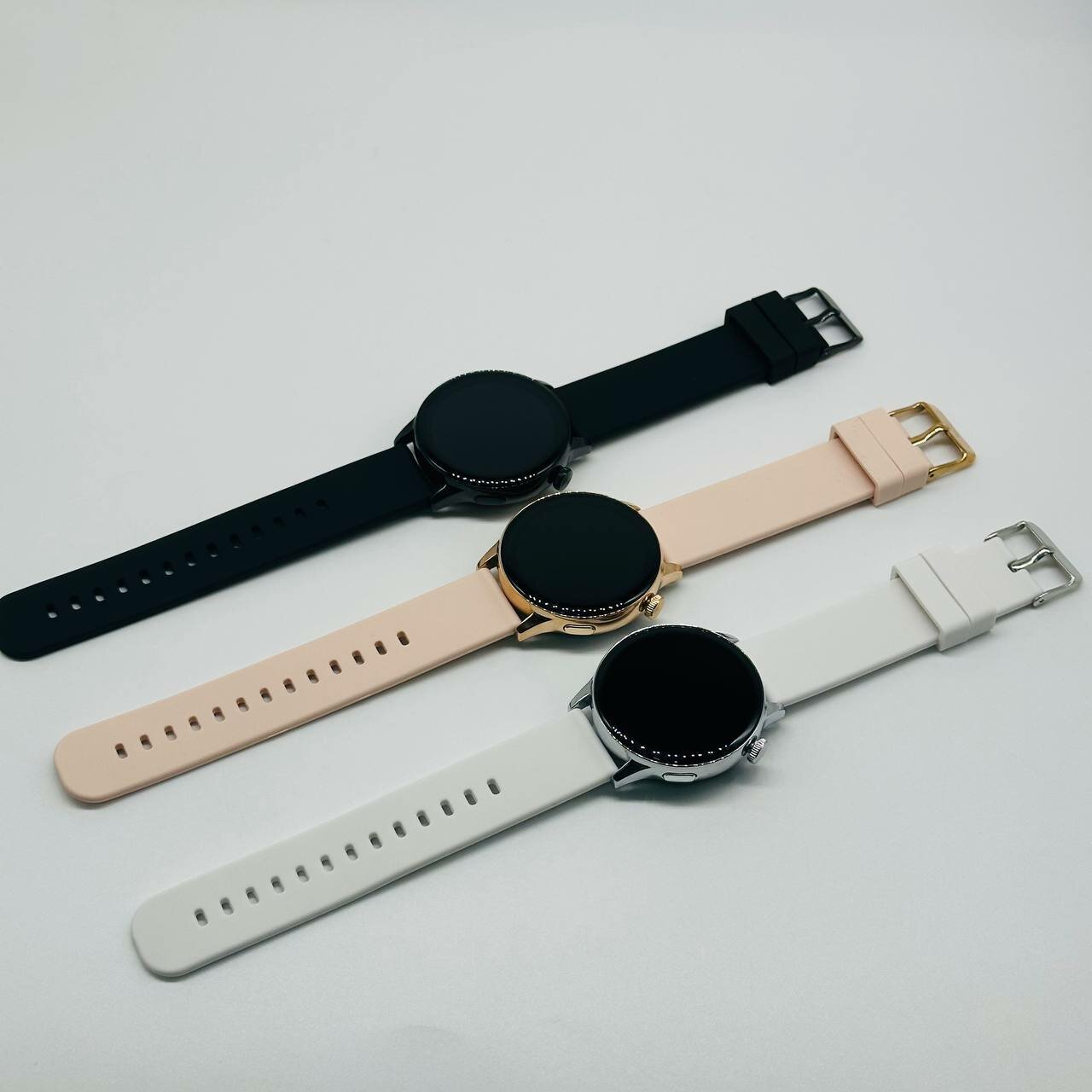 Смарт часы женские круглые SmartX умные наручные часы smart watch фитнес браслет беспроводная зарядка