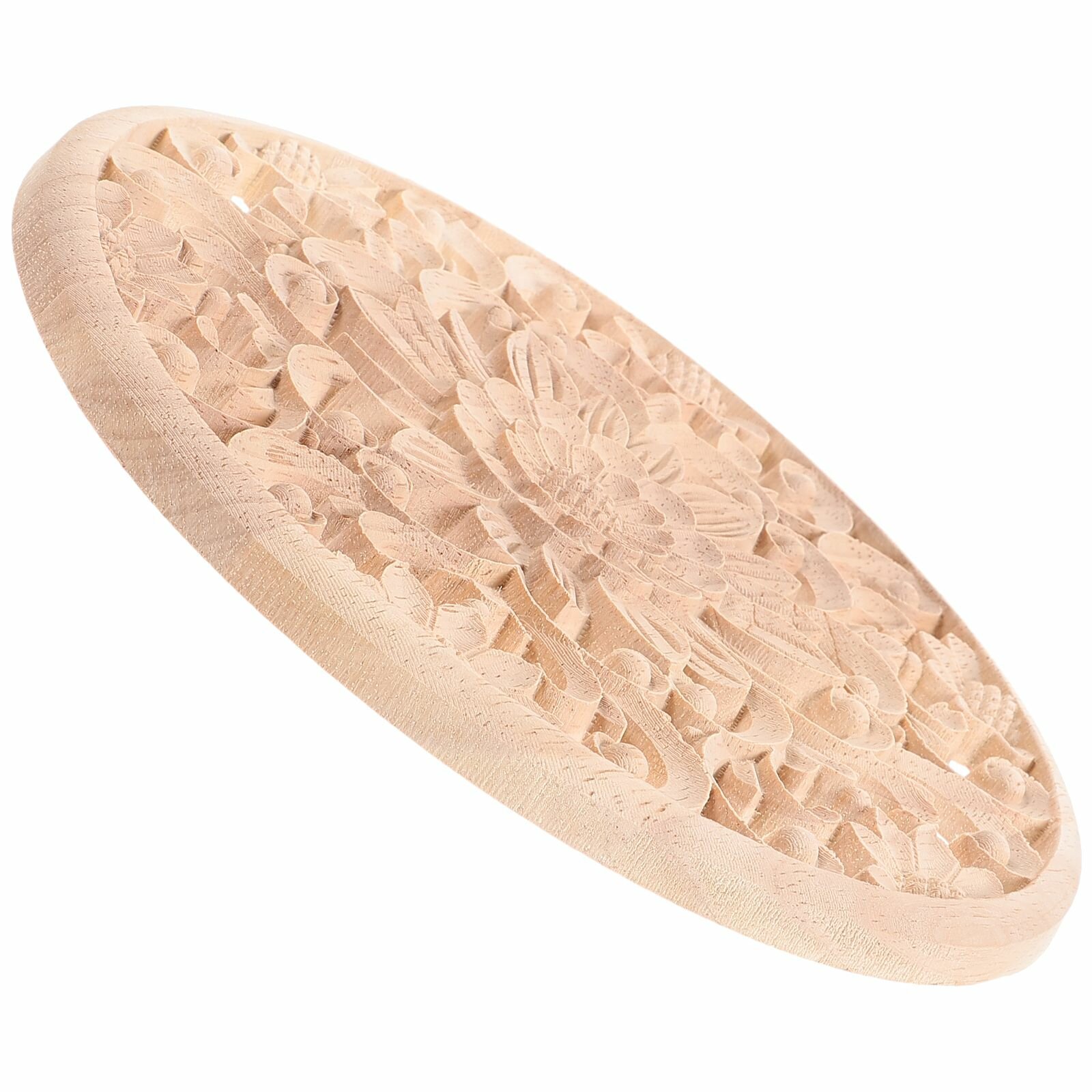 Резная настенная аппликация из дерева 20x20 см, декоративная панель хаки для интерьера, ручная резьба для украшения стен и создания уюта