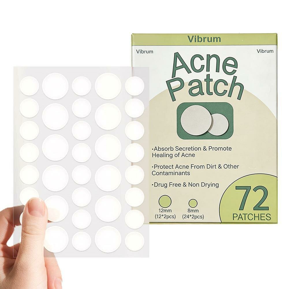 Круглый пластырь от прыщей Легкий, невидимый и водонепроницаемый