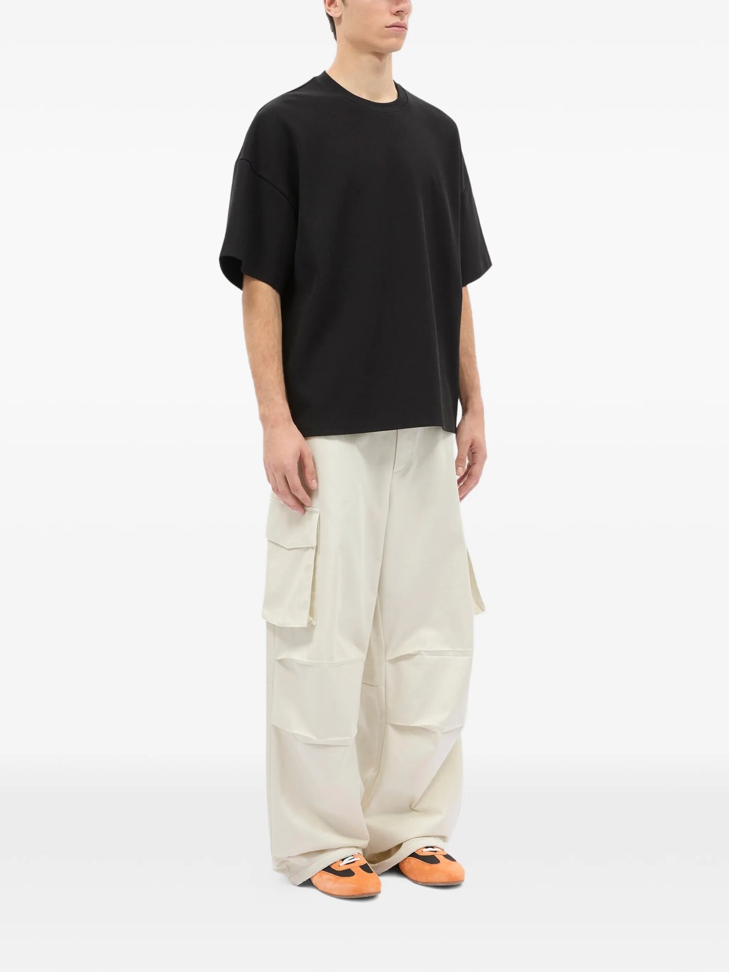 Брюки карго MSGM, размер 42, бежевый/белый — фото 1