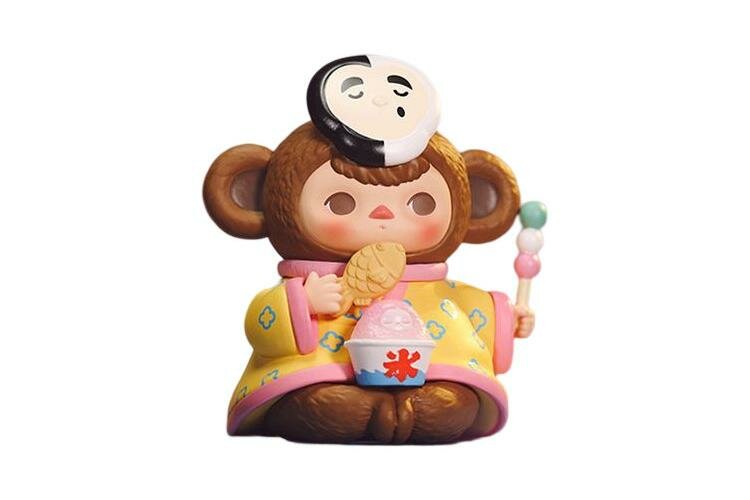 Коллекционные игрушки унисекс POP MART Pucky Elf Garden Festival, Confirmed-Picnic Little Monkey Baby (Open)