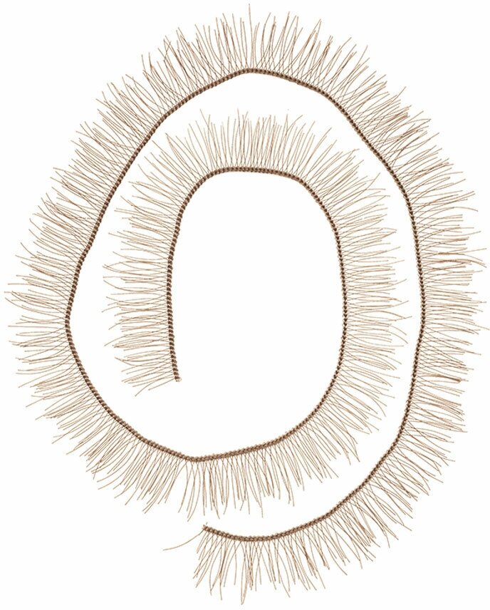 Ресницы для кукол и игрушек "HobbyBe" EYL- 1 200 мм x 5 мм светло-русый