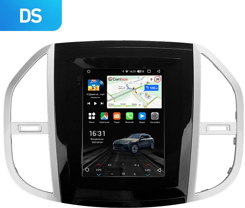 Штатная магнитола Mercedes-Benz Vito 3 (w447) 2014-2024 Canbox M-Line (Tesla) 9.7" 2/32 5620-1312-28 Android 10 (4G-SIM, DSP, QLed)