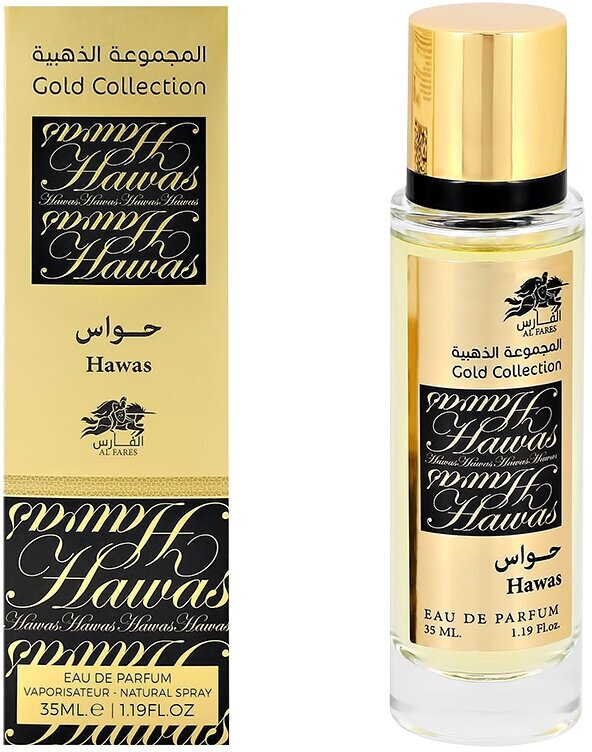 Парфюмерная вода AL FARES GOLD COLLECTION hawas 35 мл