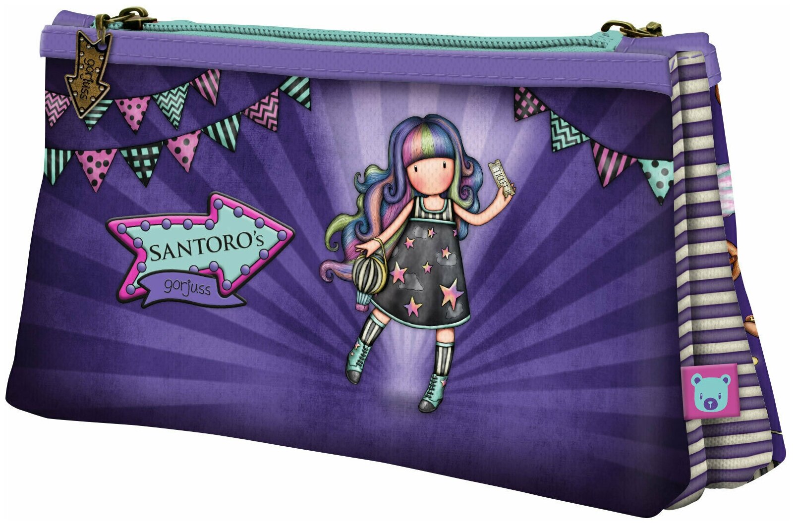 Santoro London Пенал двойной Fairground - Up and Away, санторо