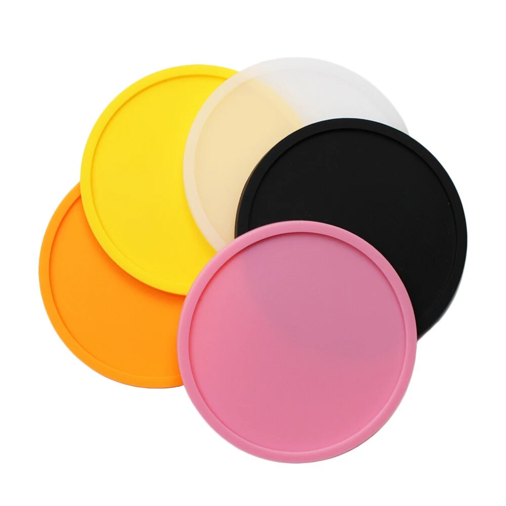 Силиконовые подставки для напитков 6 шт. 5 packs mixed color