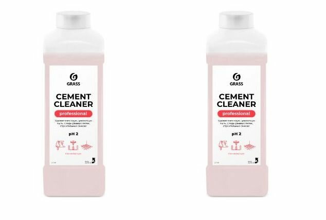 Grass Очиститель после ремонта "Cement Cleaner", 1000 мл - 2 шт