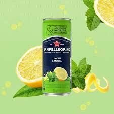 San Pellegrino сокосодержащий напиток Limone & Menta, С. Пеллегрино Лимон, Мята 0,33 л * 6 шт