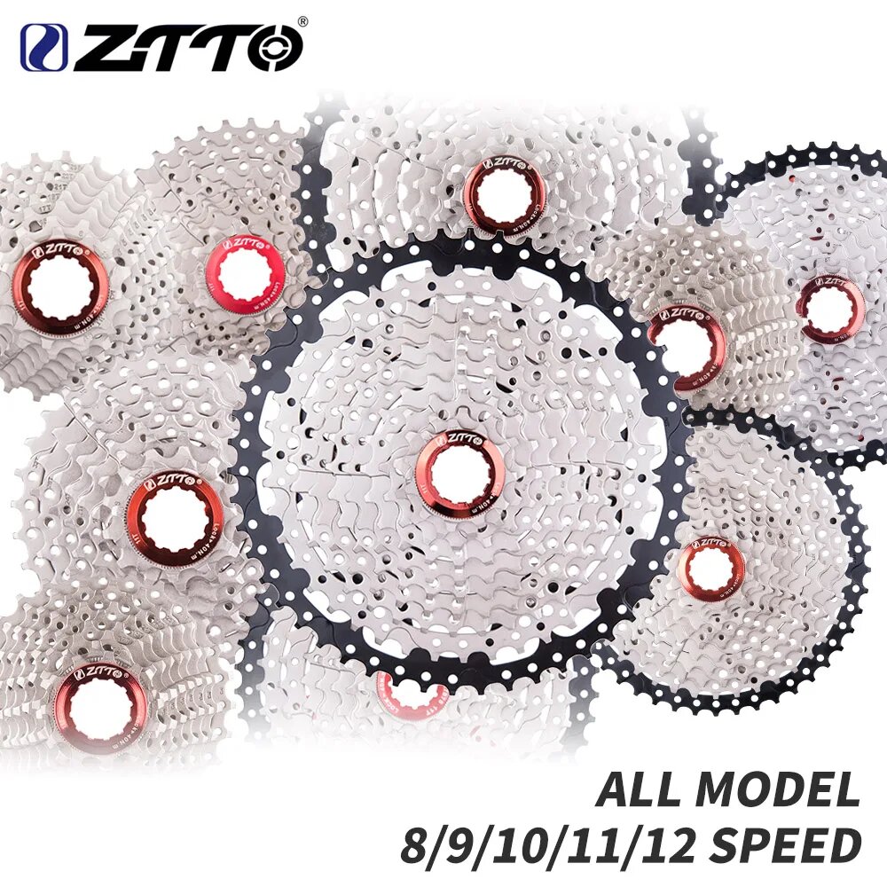 ZTTO MTB кассета 8/9/10/11/12 скоростей стальная серебристая/черная 8 SPEED, 11-40T Black Silver