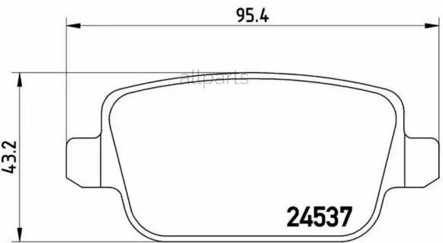 BREMBO P44017 Колодки тормозные дисковые