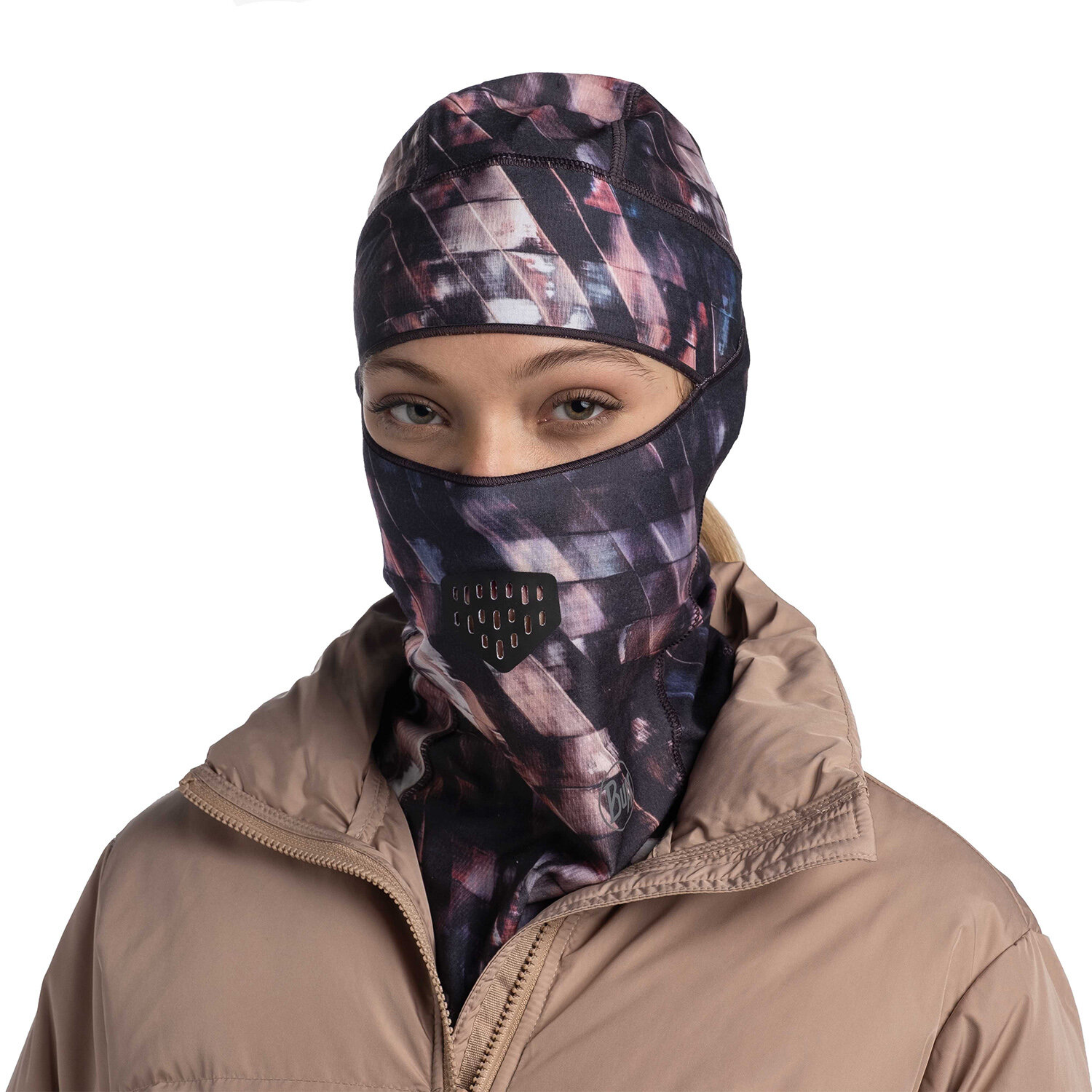 Балаклава Buff Thermonet hinged balaclava для взрослых и детей, размер OneSize, черный — фото 1