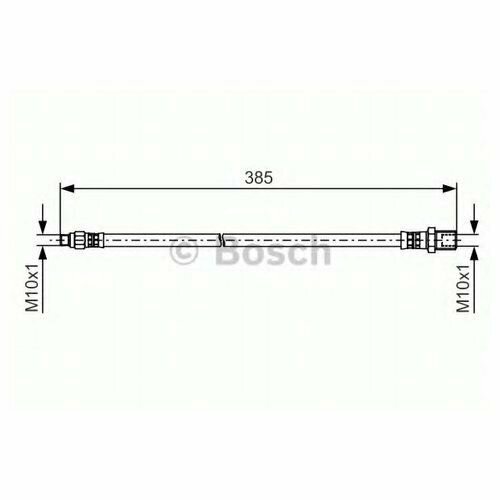 Шланг тормозной Bosch 1 987 481 510 для IVECO DAILY CITYS (2014-2016), IVECO DAILY III (1997-2009), IVECO DAILY III C (1998-2009)