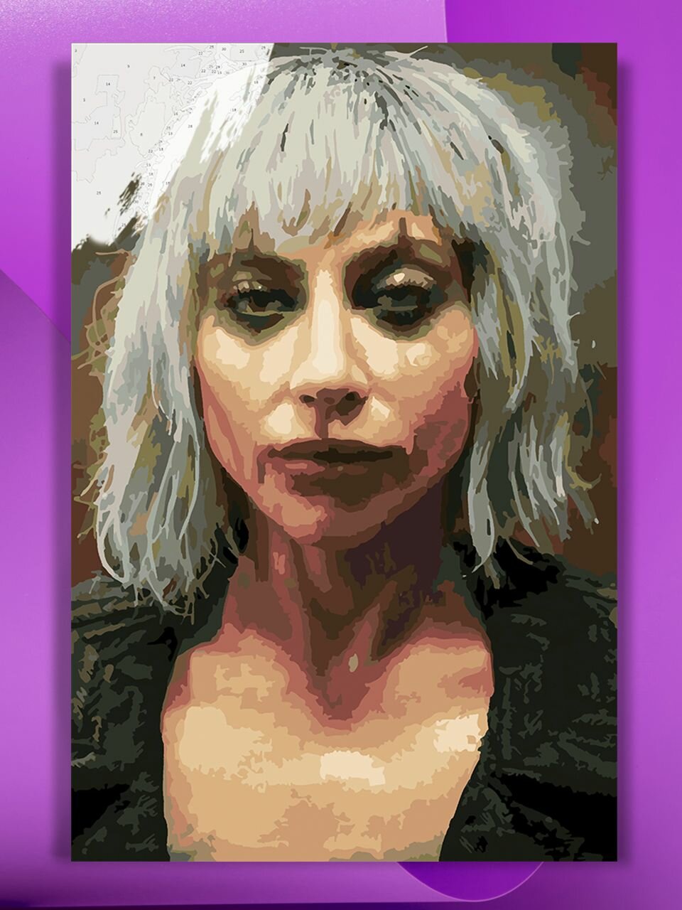 Картина по номерам на холсте Леди Гага - Харли Квин, 40 х 60 см