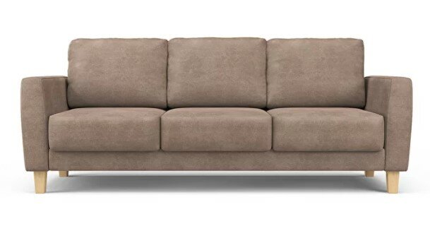 Прямой диван Oslo (Осло) Коричневый Велюр, пантограф (тик-так), 227х99х95 см, с ящиком для белья