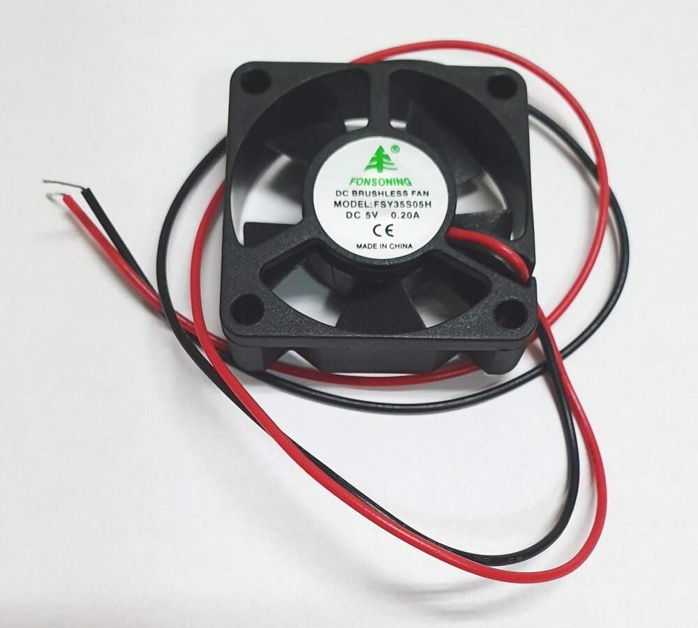 Вентилятор Fonsoning 35x35x10 FSY35S05H, 8000rpm, 20dB(M), 0.15A, 2pin, 5v