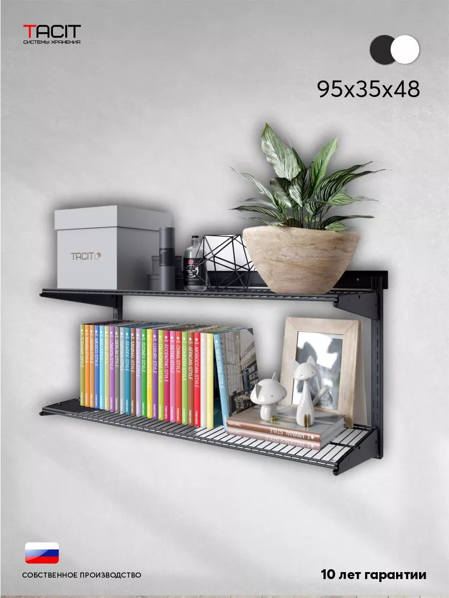 Гардеробная система хранения настенная – стеллаж для вещей