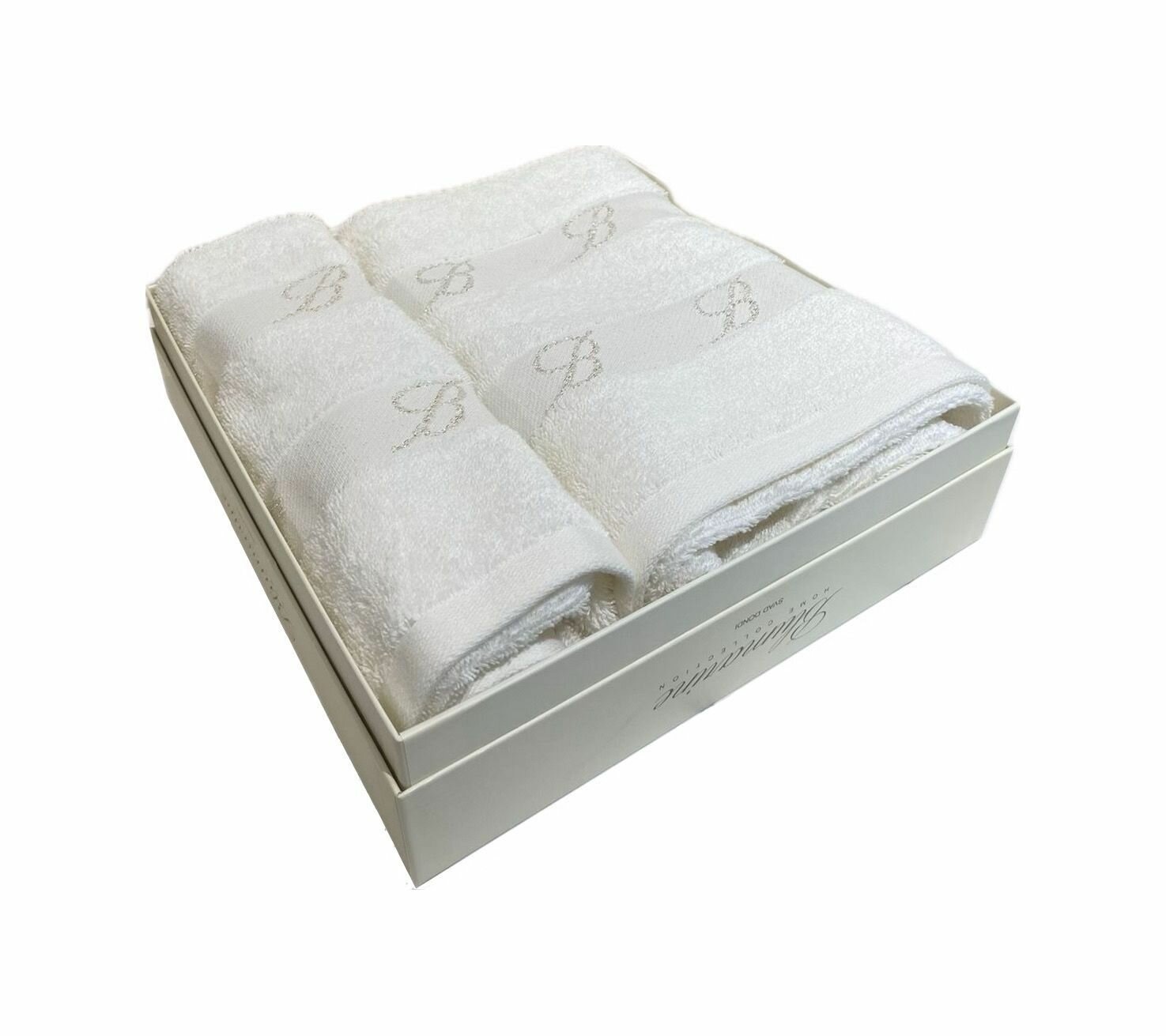Blumarine home collection 1+1 DOLCE OZIO сет полотенец в подарочной коробке
