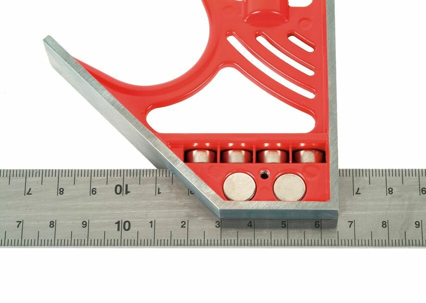 Магнитная комбинированная угловая линейка Kapro 325