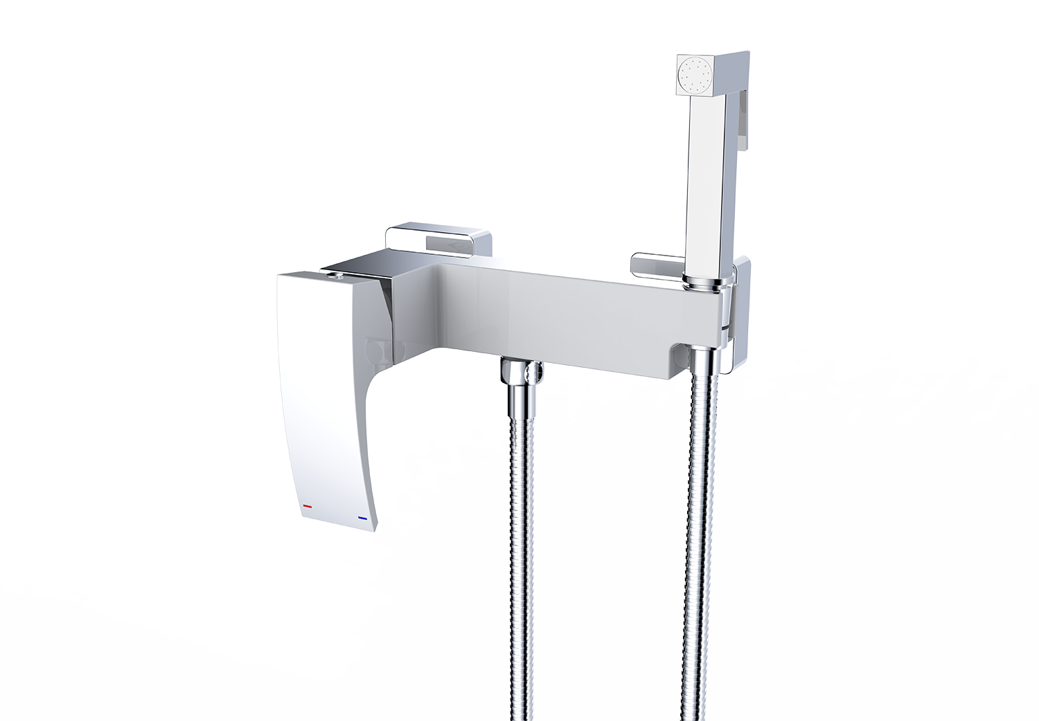 Гигиенический душ GAPPO G2007-8, латунь, в цвете белый / хром