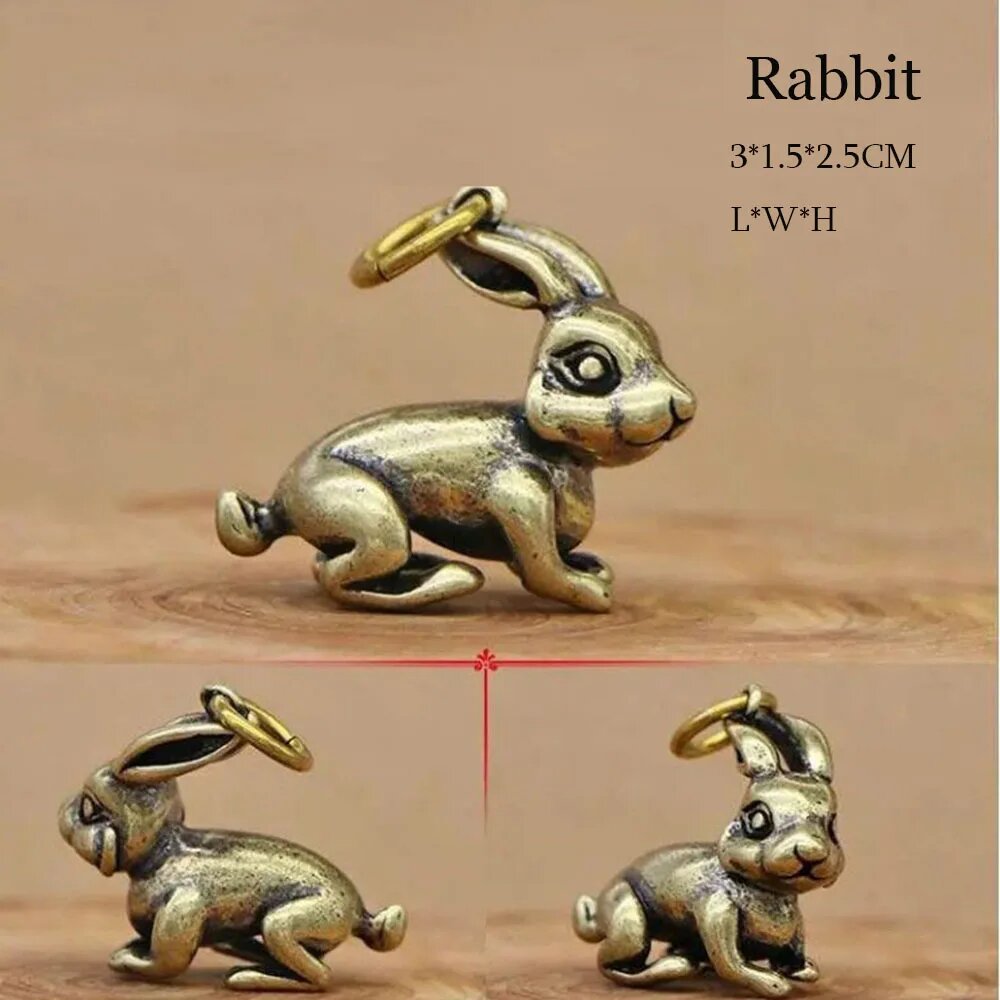 Медные фигурки животных Rabbit