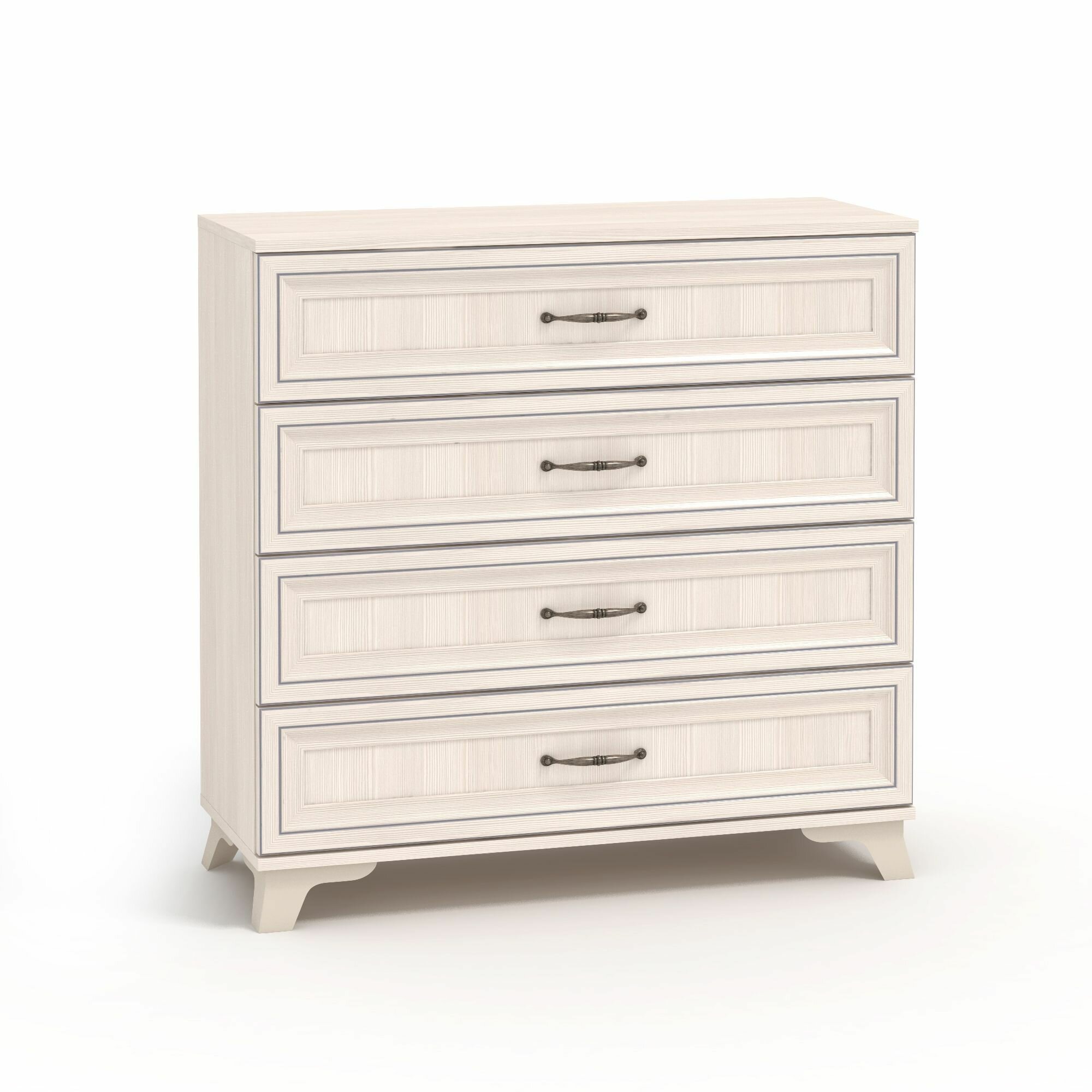 Комод с четырьмя ящиками Мирелла Бодега светлый (Атмосфера)